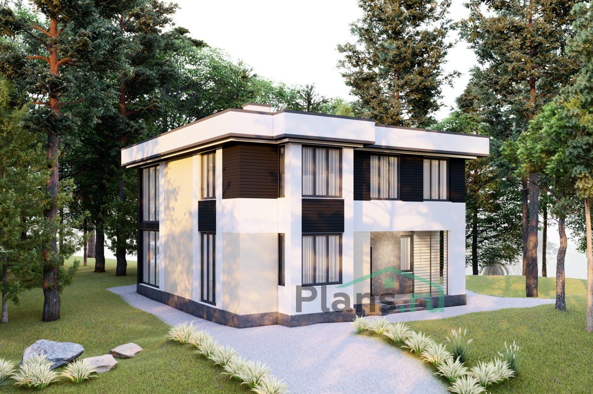 Проект дома 75-25 183 м2, со вторым светом - БАСТЭН